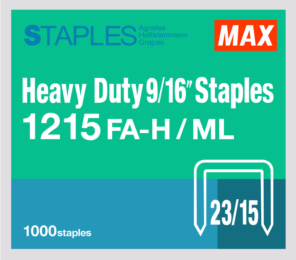 MAX No. 1215FA-H Heavy-Duty Staples – MAX Philippines