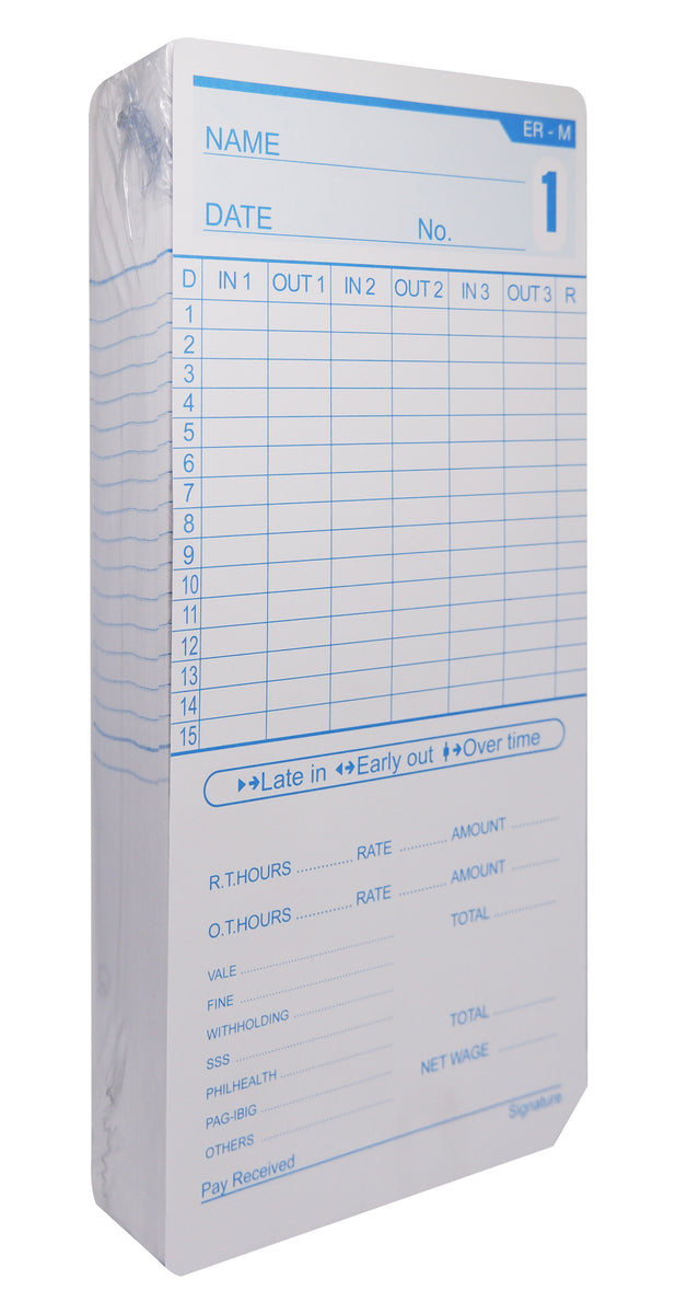 Max ER-M Time Card – MAX Philippines